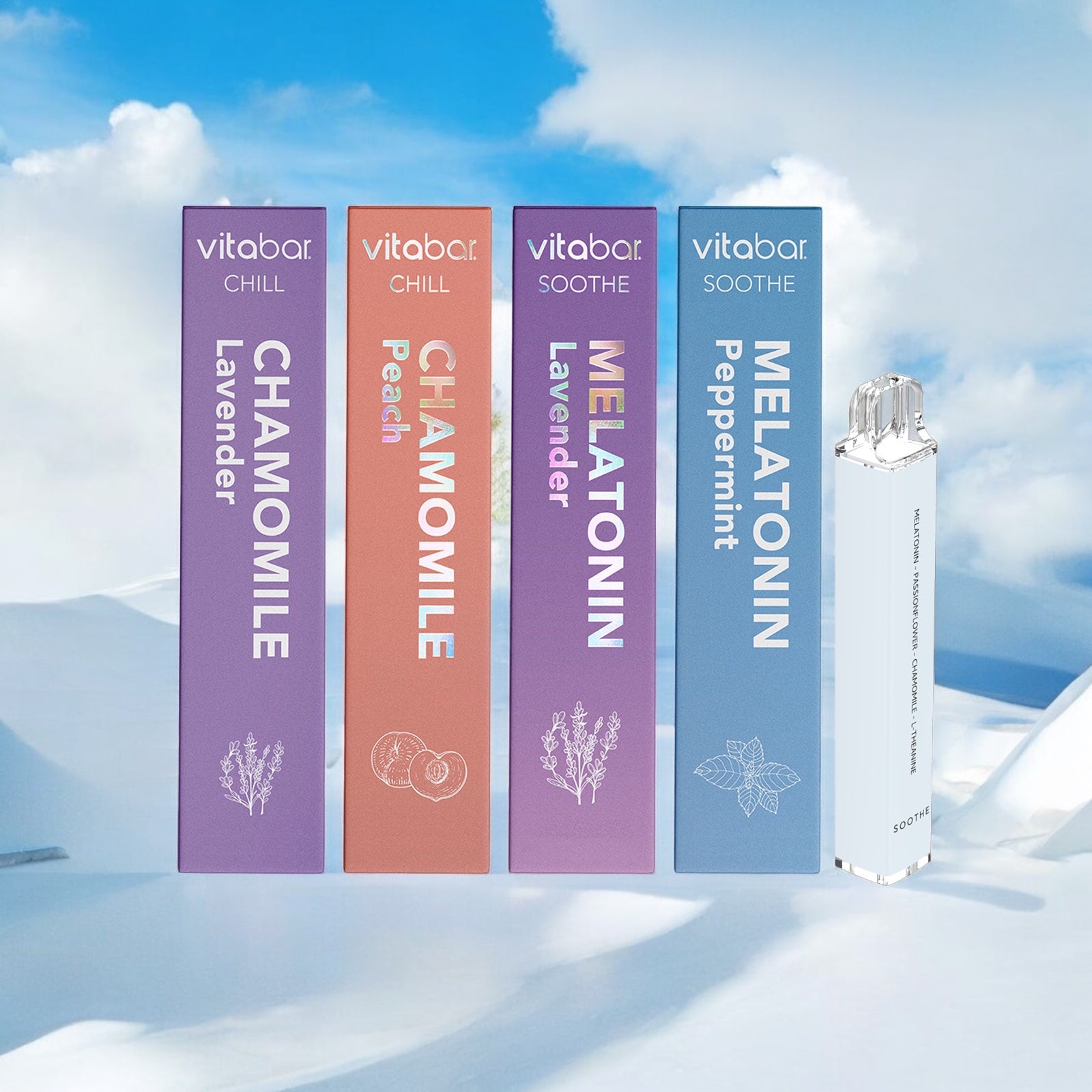 Flavored Air Inhalers - 4-Pack Combo with Chamomile, Lavender ...
