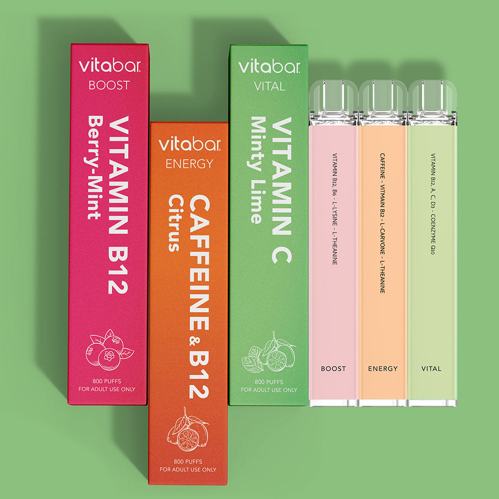 Vitamin Inhalers 3-Pack - B12 & Caffeine Diffusers with Citrus & Berry ...